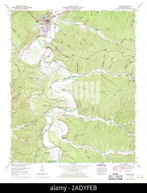 Linden, Tennessee, map 1950, 1:24000, United States of America by ...