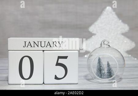 First month of the year, a calendar with numbers and a month, January ...