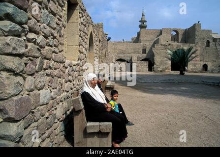 Aqaba Castle, Mamluk Castle, Aqaba, Jordan, Crusaders fortress in 1998 ...