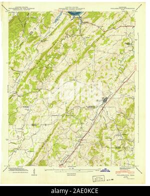 Philadelphia, Tennessee, map 1940, 1:24000, United States of America by ...