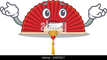 Super Cool Grinning chinese paper lanterns mascot cartoon style Stock ...