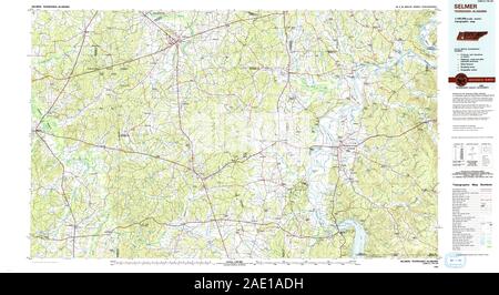 Selmer, Tennessee, map 1986, 1:100000, United States of America by ...