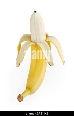 one raw Yellow Banana Isolated at dry sunny day Stock Photo - Alamy