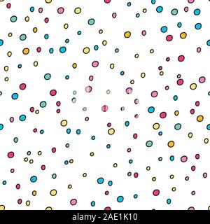 Hand drawn party doodle happy birthday party background. With air ...