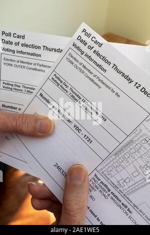 Poll Card for the UK General Election 2015 Dudley South Constituency ...