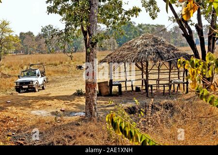 Resting shed, Tadoba Wildlife Sanctuary, Chandrapur, Maharashtra, India ...