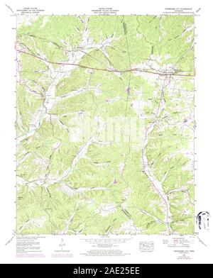 USGS TOPO Map Tennessee TN Memphis 150229 1955 62500 Restoration Stock ...