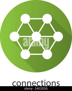 Connections color icon. Interrelation abstract metaphor. Structure ...