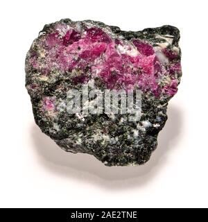 Anyolite - Ruby crystals in Zoisite Stock Photo - Alamy