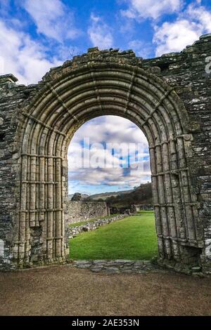 Grave of Dafydd ap Gwilym, Strata Florida Abbey, Pontrhydfendigaid ...