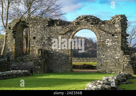 Strata Florida Abbey, (Ystrad Fflur) and the Abbey Church Stock Photo ...
