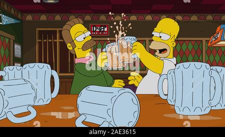 THE SIMPSONS, (from left): Ned Flanders, Sideshow Mel, Agnes Skinner ...