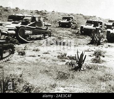 Ethiopian soldiers during the Abyssinian-Italian War, 1935 Stock Photo ...