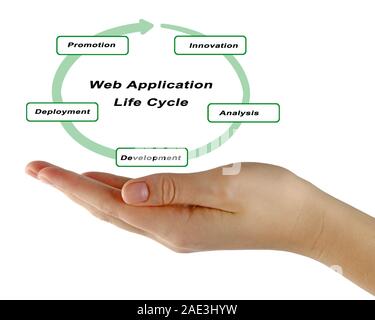 Diagram of web application life cycle Stock Photo - Alamy