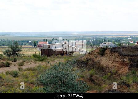 Industrial shops of factory in a countryside Stock Photo - Alamy