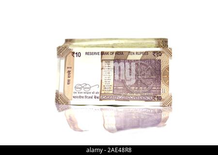 Back side of the Indian 10 rupee bill, India, Asia Stock Photo - Alamy