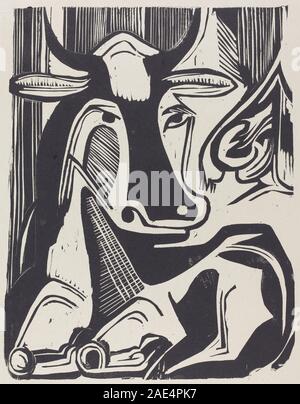 Ernst Ludwig Kirchner, Large Cow Lying Down, (Große liegende Kuh), 1929 ...