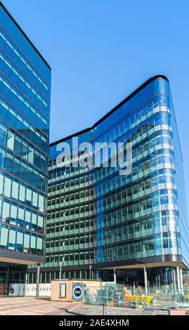 The 101 and 100 Embankment office buildings above the pedestrian ...
