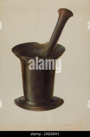 This mortar and pestle illustrates historical tools used for grinding ...