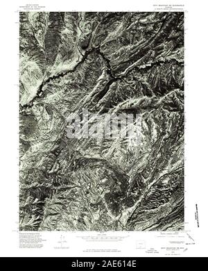 WY Doty Mountain NW 339217 1975 24000 Inverted Restoration Stock Photo ...