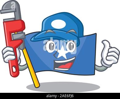 Cartoon character of flag somalia on a Devil gesture design Stock ...