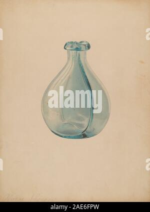 This gemel bottle by Alvin Shiren, c. 1937, is a hand-blown glass ...