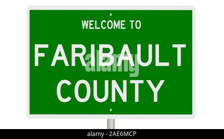 Rendering of a green highway sign for Minnesota Stock Photo - Alamy