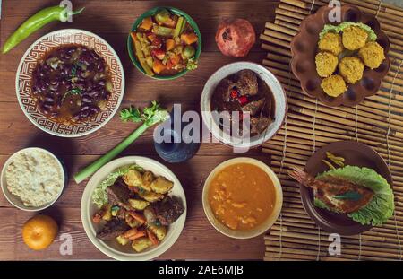 Aiyash, Millet Balls, Chadian cuisine, Traditional assorted African ...