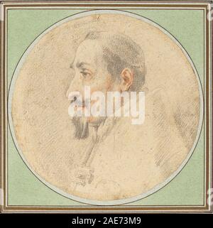 Depicts a portrait of Pope Alexander VII, showing facial features ...
