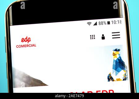 Energias de Portugal (EDP Portugal), Logo Sign Outside Their Shop In ...
