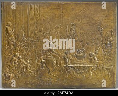Depiction of Alexander the Great entering Babylon, illustrating ...