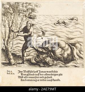 Created by Augustin Hirschvogel, 'Jonah in the Whale' depicts the ...