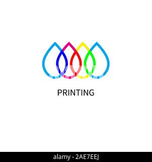 print logo symbol icon cmyk color Stock Vector Image & Art - Alamy