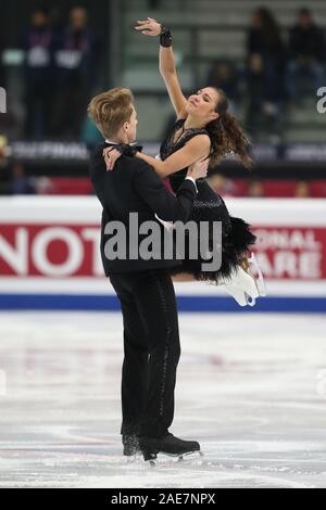 Diana DAVIS & Gleb SMOLKIN from Russia, during Rhythm Dance, in Junior ...