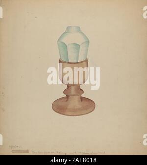 This 1941 lamp by Charles Goodwin is a Shaker grease lamp, showing a ...
