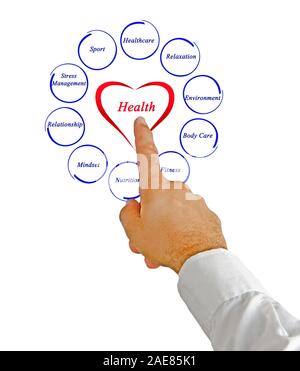 Diagram of health Stock Photo - Alamy