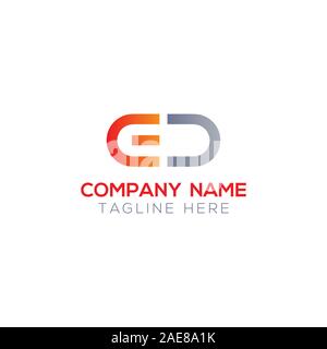 Initial ED Letter Linked Logo Business Vector Template. Creative Letter ED Logo Design Stock ...