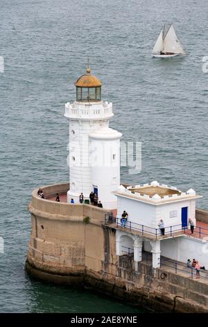 East Breakwater Lighthouse In Getxo, Contradique De Algorta, Bilbao ...