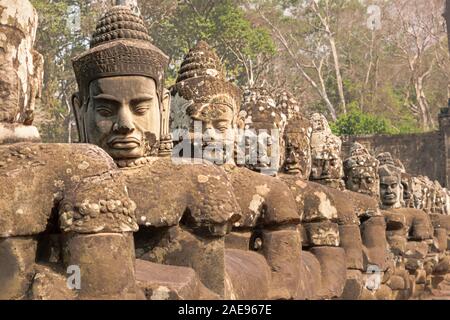 Statue of Vasuki Cambodia Stock Photo - Alamy