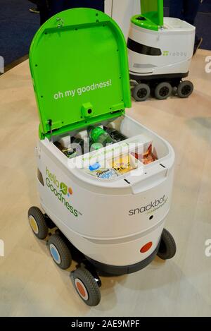 SnackBot autonomous, self-driving robot designed to deliver PepsiCo ...