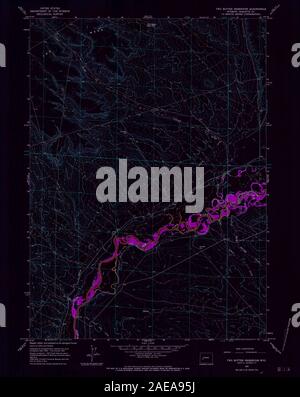 WY Two Buttes Reservoir 341795 1964 24000 Restoration Stock Photo - Alamy