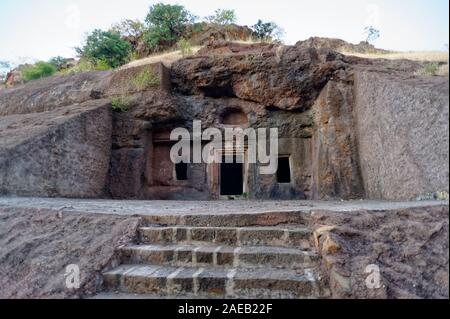 Ancient Dharashiv Caves Stock Photo - Alamy