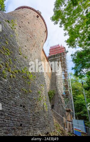 Castell Coch with Scaffolding Tongwynlais Cardiff Stock Photo - Alamy
