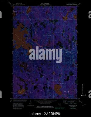 WI Burrows Lake 800316 1971 24000 Restoration Stock Photo - Alamy