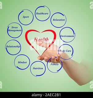 Diagram of health Stock Photo - Alamy