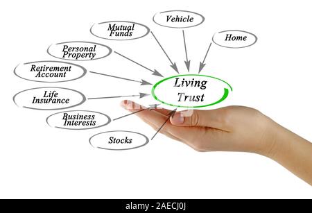 Diagram of Living Trust Stock Photo - Alamy