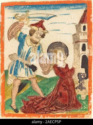 A circa 1490 German painting depicting Saint Martin sharing his cloak ...