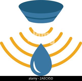 Rain Sensor icon from sensors icons collection. Creative two colors design symbol rain sensor ...