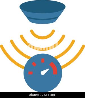 Pressure Sensor icon from sensors icons collection. Creative two colors ...