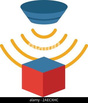 Proximity Sensor icon from sensors icons collection. Creative two colors design symbol proximity ...